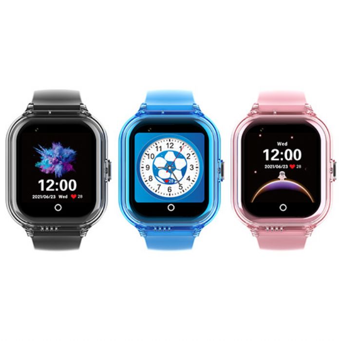 4G CAT1 GPS SOS Kids Security Gift SmartWatch CT01 avec boîtier transparent